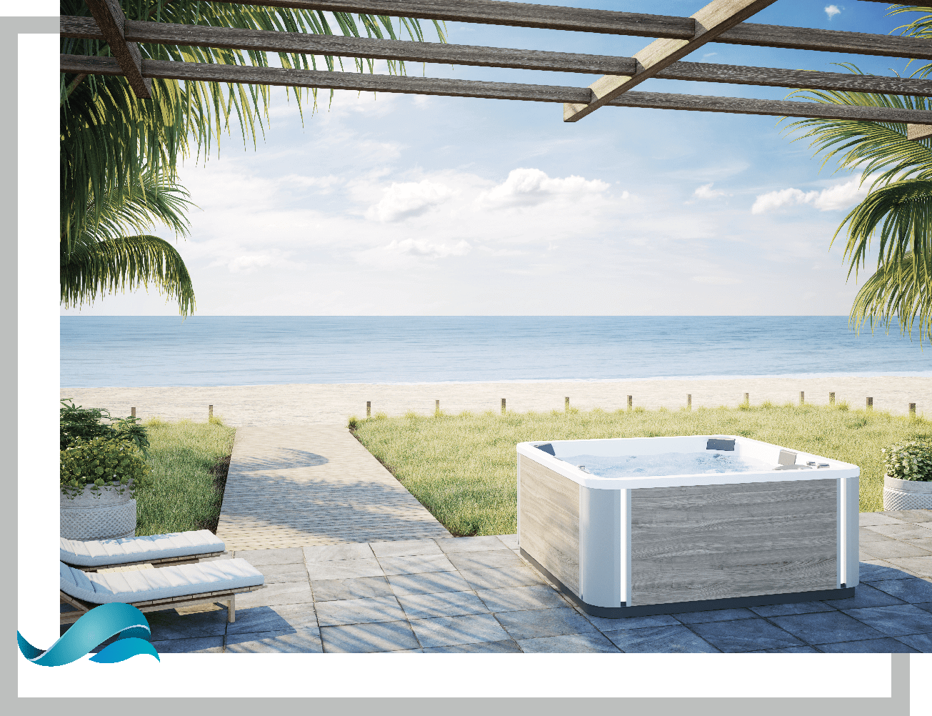 Piscine minispa eleganti per giardino terrazzi ed interni